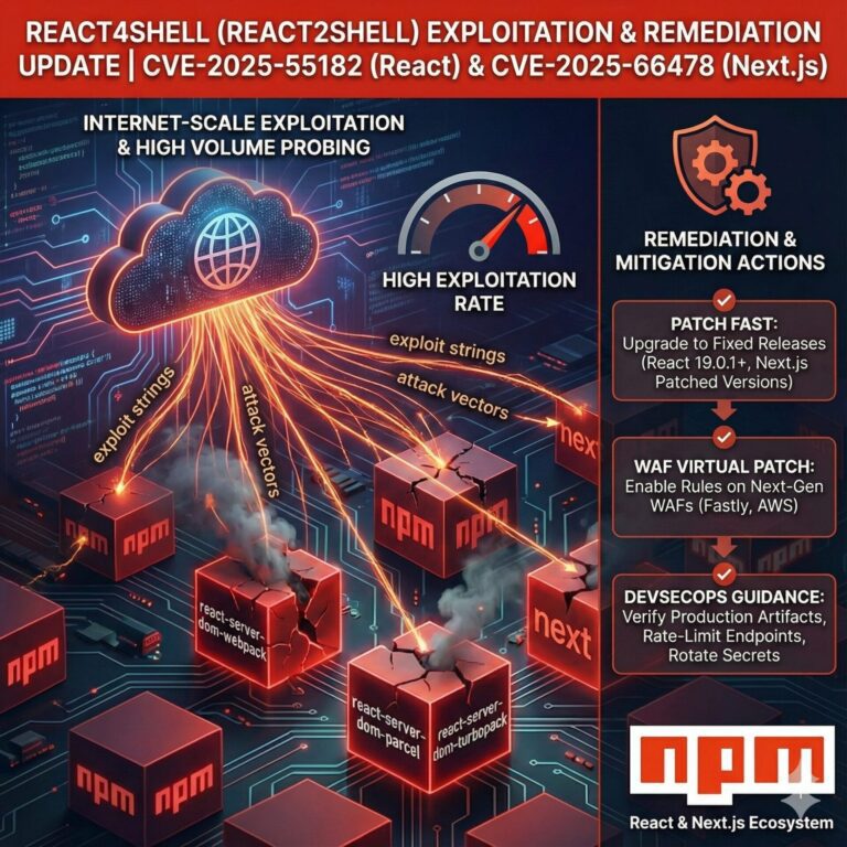 React4Shell (React2Shell) Is being exploited at scale: Critical Unauthenticated RCE in React RSC ...