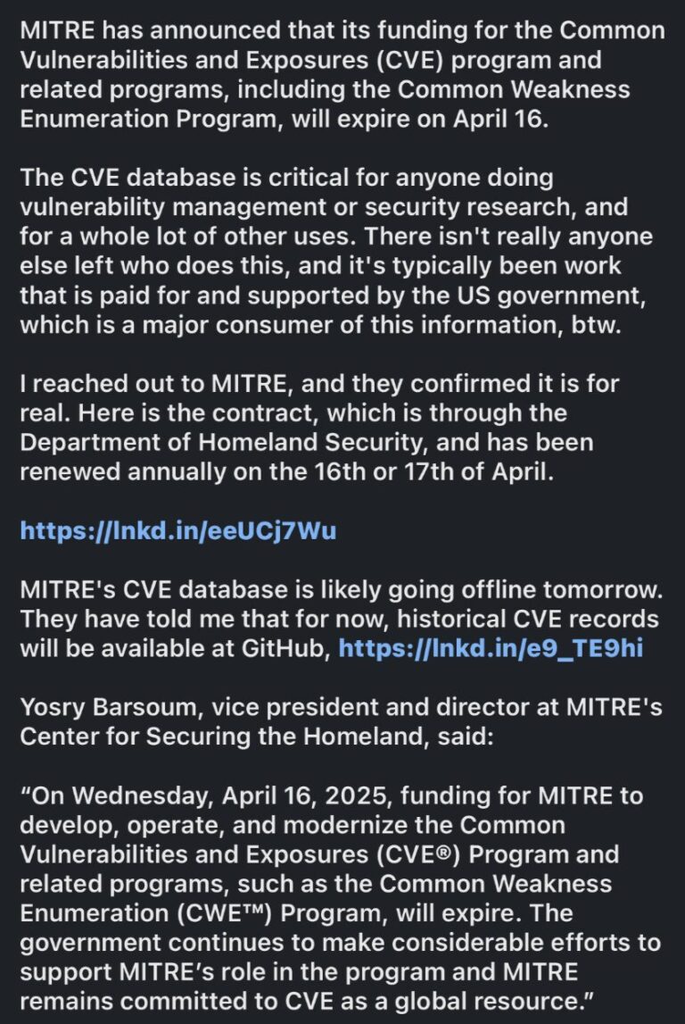 The CVE & NVD Crisis: A Wake-Up Call for Cybersecurity Industry ...
