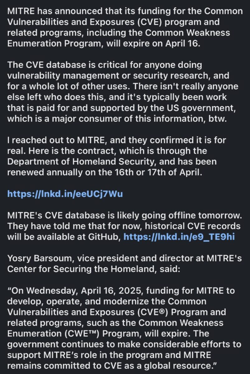 The CVE & NVD Crisis: A Wake-Up Call for Cybersecurity Industry ...