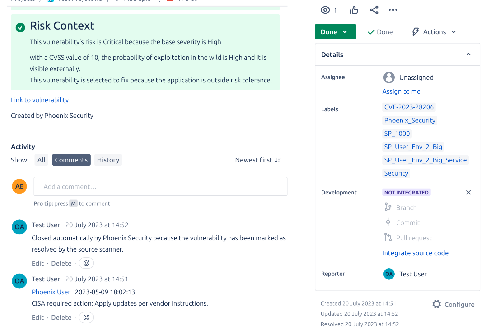 Phoenix Security Features - July 2023 - Application Security & Vulnerability Management ...